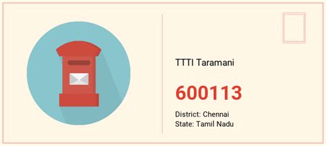 Ttti Taramani Pin Code District Chennai Tamil Nadu