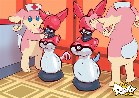 Rule 34 Anthro Anthro Penetrated Audino Bondage Bound Cock Gag