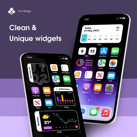 Get A Beautiful And Elegant Widgets Design With Clean And Unique Widgets Pack For Widgy Link