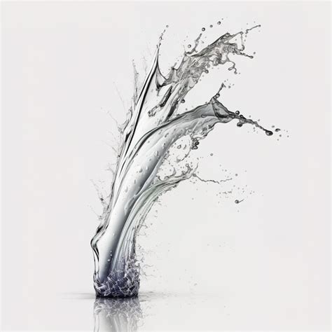 Premium Ai Image Water Splash Liquid Abstract Generative Ai