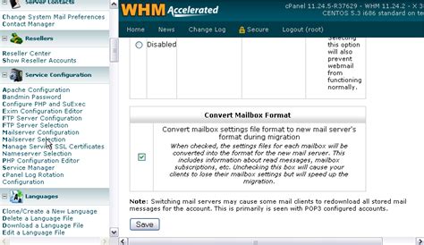 How To Configure Your Incoming Mail Server In Whm Pop3imap Kualo