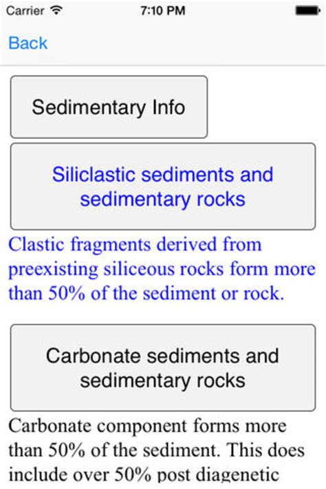 Geology Rock Classifier Para Iphone Descargar