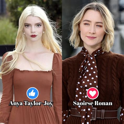 Viral Anya Taylor Joy 👍 Saoirse Ronan ️ Rising Stars Of Elegance