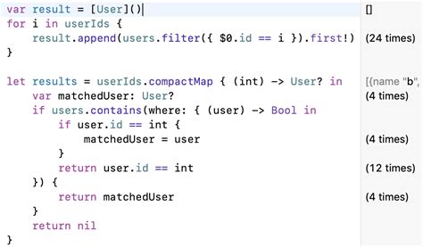 Swift Fetch Data From An Array With Elements Of Second Array Stack