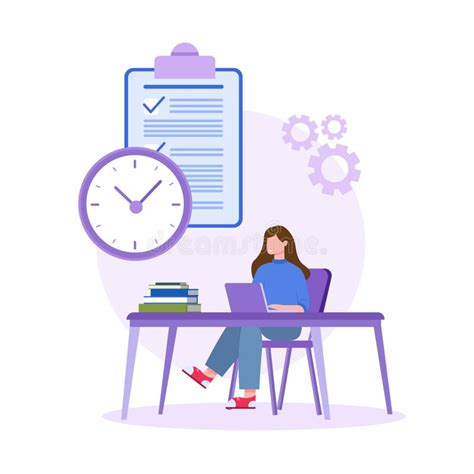 Lady Working On Laptop Finishing Tasks On Checklist Work In Office