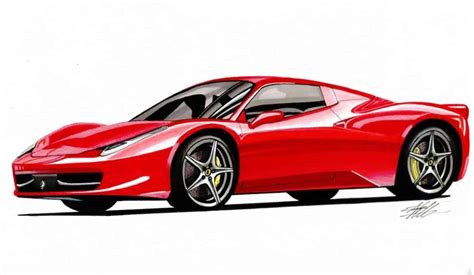 How To Draw A Ferrari 458 Italia Ferrari 458 Italia Coloring Page