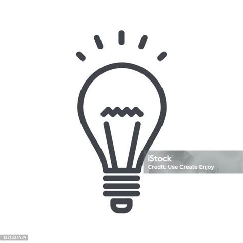 투명 한 배경에 격리 된 벡터 전구 선 아이콘입니다 빛 전도 개선에 대한 스톡 벡터 아트 및 기타 이미지 개선 벡터 선 아이콘 Istock