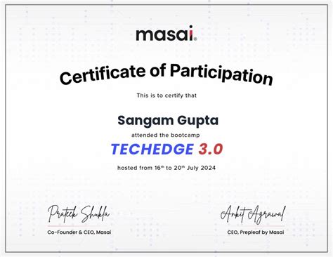 Sangam Kumar Gupta On Linkedin Techedge3 Coding Bootcamp Masai Selfbelief Programmingconcepts