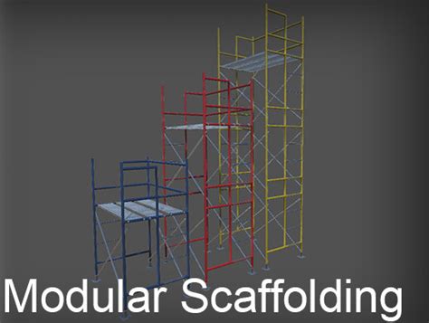 Modular Industrial Scaffolding 3d Industrial Unity Asset Store