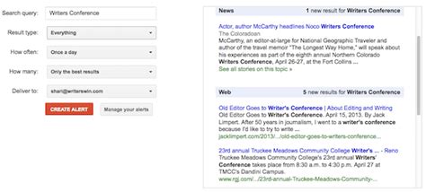 Using Google Alerts To Build Your Author Connections Where Writers Win