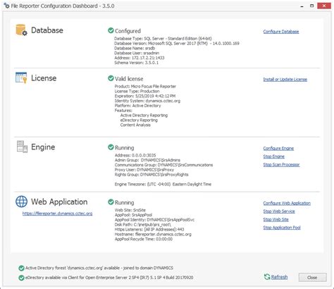 Stopping And Restarting Services Micro Focus File Reporter 35 Administration Guide
