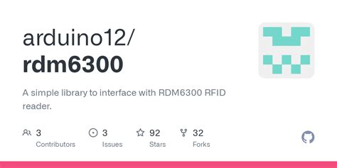 GitHub Arduino Rdm A Simple Library To Interface With RDM RFID Reader