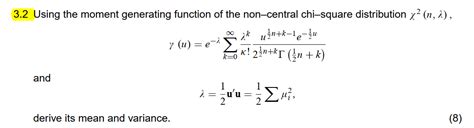 Solved 3 2 Using The Moment Generating Function Of The