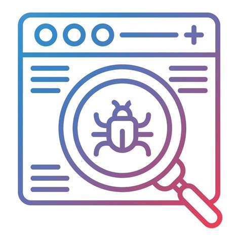 Website Bug Line Gradient Icon 18716186 Vector Art At Vecteezy