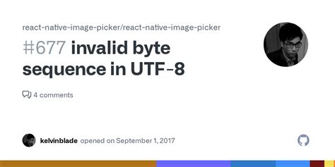 Invalid Byte Sequence In Utf Issue React Native Image Picker React Native Image