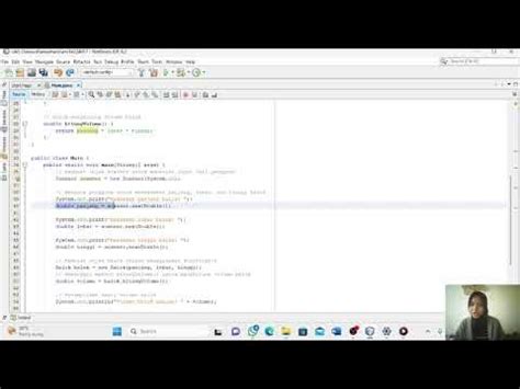 Menghitung Volume Balok || Pemrograman java menggunakan Netbeans IDE - YouTube