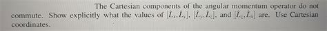 solved the cartesian components of the angular momentum