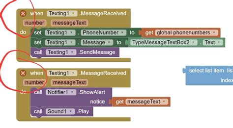 Whats The Issue With This Code Of Sending A Message Mit App Inventor Help Mit App Inventor