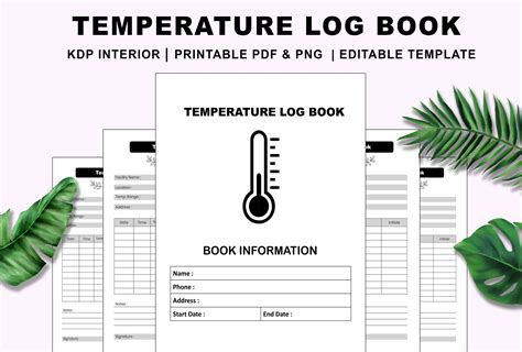 Temperature Log Book Graphic By Kdp Creative · Creative Fabrica