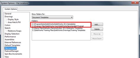 Backup Solidworks Document Template File Location Ime Wiki