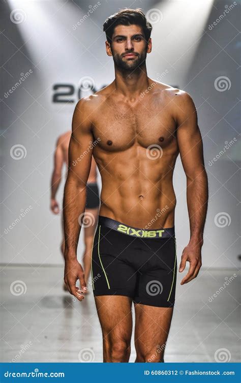 Model Walks The Runway During X IST Men S Spring Summer Runway Show Editorial Photography