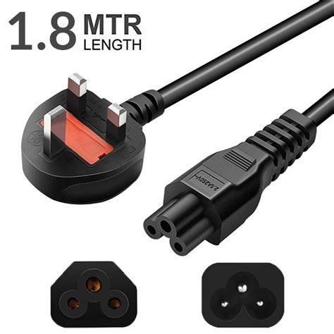 Malaysia Uk 3 Pin Charger Power Cord Cloverleaf Shopee Malaysia
