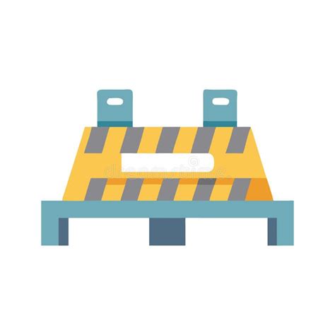 Concrete Barrier Design Icon For Safety Stock Illustration