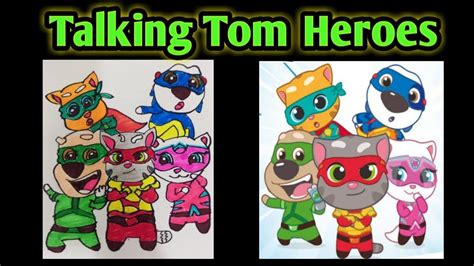 How To Draw Talking Tom And Friends Step By Step Easy Talking Tom