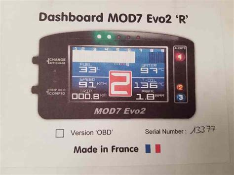 Dashboard Mod7 Evo2