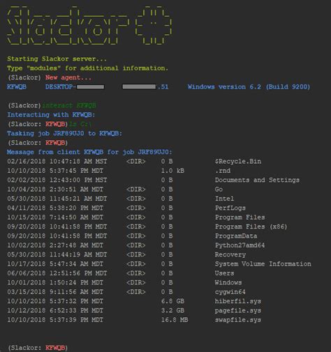 slackor a golang implant that uses slack as a command and control server