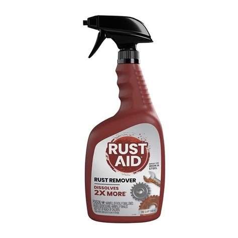 Rustaid 32 Oz Rust Remover Spray For Removing Rust On Iron And Steel