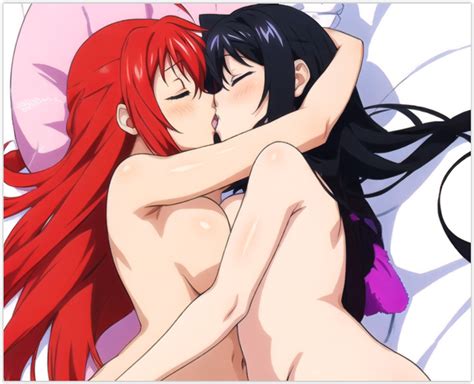 Rule 34 Ai Generated Akeno Himejima Girl On Girl High School Dxd Lesbian Lesbian Couple