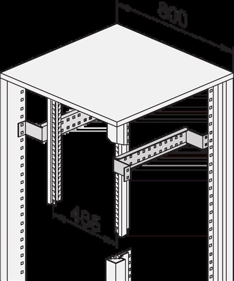 Eurorack Depth Member With Reduced Width For Universal Frames Nvent