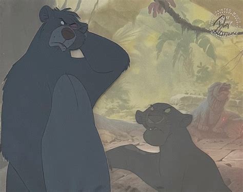 Original Walt Disney Production Cel From The Jungle Book Featuring
