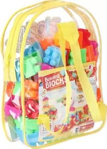 Mayne Building Blocks for Kids with Wheel, Bag Packing, Block Game for Kids 100pcs - Building ...
