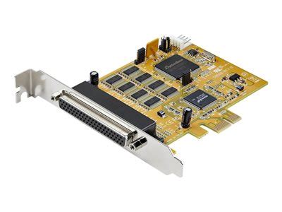 StarTech Com 8 Port PCI Express RS232 Serial Adapter Card PCIe Serial DB9 Controller 15kV