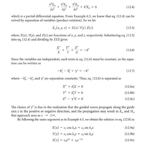 electromagnetism the role of the separation constant when solving the