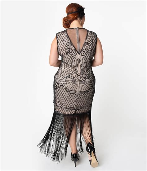 Plus Size Flapper Dresses And Costumes Unique Vintage