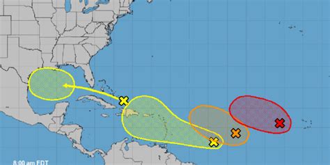 Four Atlantic Disturbances Gulf Of Mexico On Alert Sebastian Daily