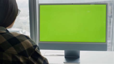 Woman Reading Chromakey Computer At City Stock Footage Sbv 347607663 Storyblocks