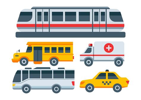 Public Transportation Vector 516936 Vector Art At Vecteezy