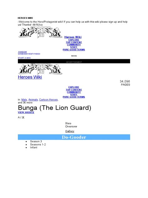 Bunga The Bravest Of The Lion Guard Pdf