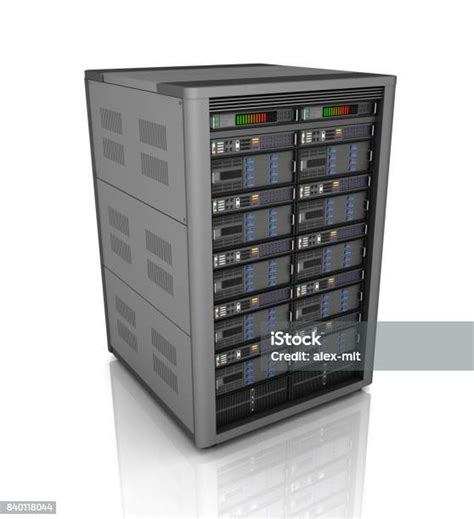 흰색 위에 서버 저장소 데이터베이스 아이콘입니다 3 차원 일러스트 레이 션 네트워크 서버에 대한 스톡 사진 및 기타 이미지