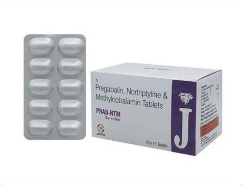 Prab Ntm Pregabalin Nortriptyline Mecobalamin Tablets 75 Mg At Rs 1600