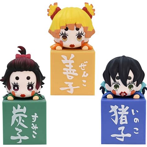 Demon Slayer Kimetsu No Yaiba Hikkake Statue Set Of 3