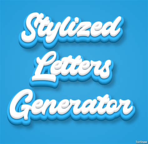 Stylized Letters Generator Text Effect And Logo Design Font