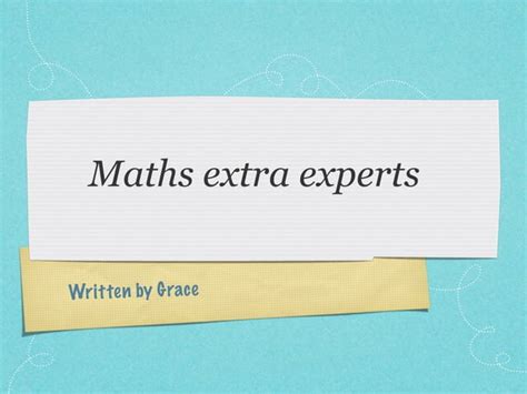 Grace Maths Problems Ppt Free Download