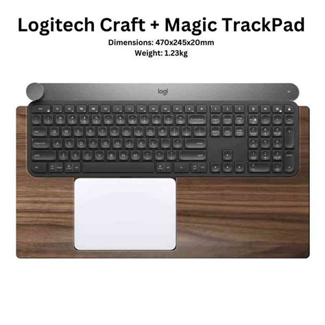 Logitech Mx Keyboard Tray For Magic Trackpad And Palm Rest