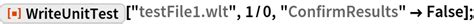 WriteUnitTest Wolfram Function Repository