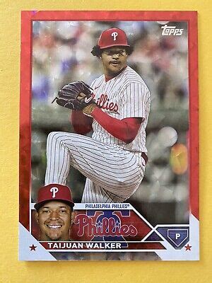 2023 Topps Series 2 355 Taijuan Walker Red Foilboard 053 199 Phillies Ebay